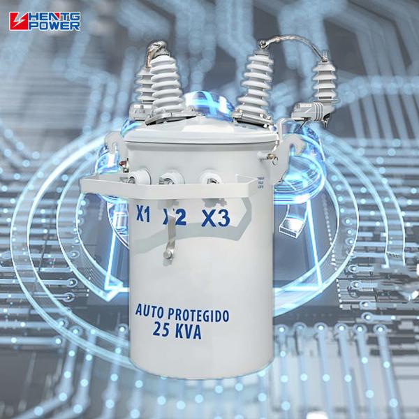 Quality Fire-resistant Materials  80KVA 100KVA Single Phase Outdoor 23KV to 220V Pole Mounted Transformer for Renewable Energy Integration OEM for sale