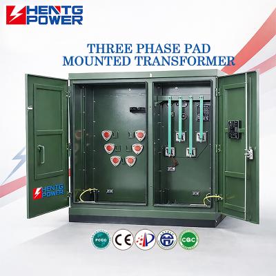 China High Efficiency 3 Phase Pad Mounted 500KVA Transformer 0.69/11KV for Solar Farm Integration Manufacture for sale
