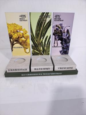 China Fireproof Acrylic POS Display with Customizable Dimensions and UV Printing and Engraving for Cosmetic Display Stand Retail Merchandising for sale