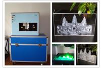 China 3D Laser Engraving Machine 300x200x100mm for Crystal Portrait Inner Engraving 532nm for sale