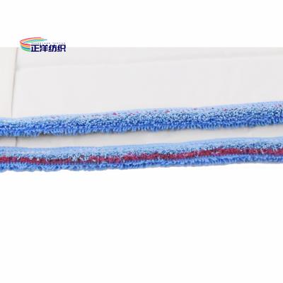China 18 Inch Disposable Wet Mop Pads Red PP Scrubbing Fiber Sweeper Wet Refills for sale