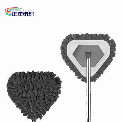 中国 望遠鏡のはっきりしているモップのハンドルの灰色のMicrofiberのステンレス鋼の三角形55-150cm 販売のため