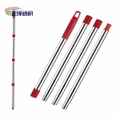 China Parafuso de limpeza de aço inoxidável da seção 150cm do punho quatro do espanador no punho do espanador à venda