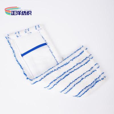 Cina Zazzera bianca blu di pulizia della tasca del vapore 600gsm della maniglia 16x48cm 150cm di zazzera del ferro in vendita