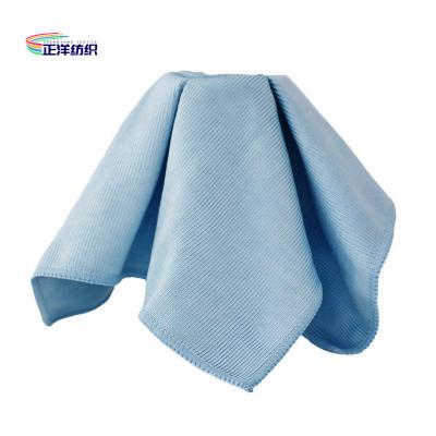 Cina Panno di pulizia del vetro riutilizzabile del quadrato 320GSM del blu 40x40cm del panno di pulizia del poliestere della poliammide in vendita