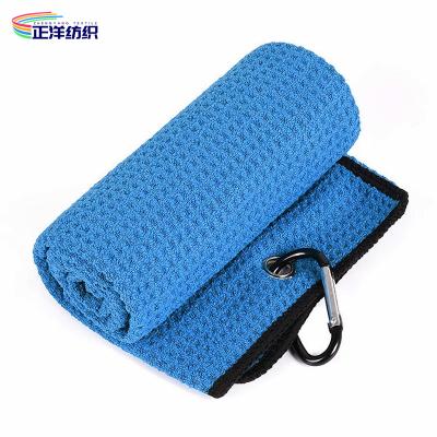 Cina La cucina riutilizzabile pulisce l'asciugamano di sport dell'asciugamano del golf del panno della cialda di 300GSM 30X30CM in vendita