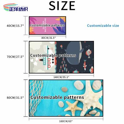 Cina Il grande colore pieno di pulizia riutilizzabile delle strofinate 300gsm di 80x160cm ha stampato l'asciugamano di spiaggia di Microfiber in vendita