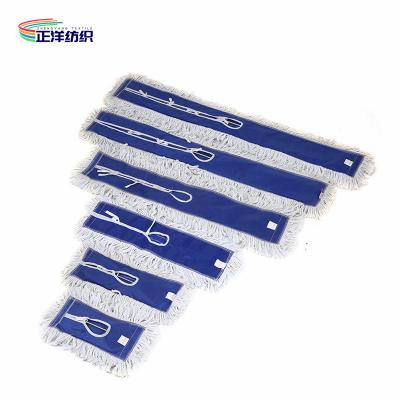 China 125cm Cotton Floor Mop Aluminum Handle Full Size 4 Ply Cotton Yarn Wet Mop for sale