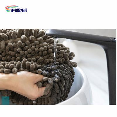 China O plutônio do Chenille revestiu a suportação da tampa de toalete macia Mat Bathroom Mat Set à venda