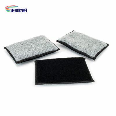 Cina doppio Microfiber cuscinetto di lucidatura parteggiato della cera della spugna di pulizia di 9x13cm in vendita