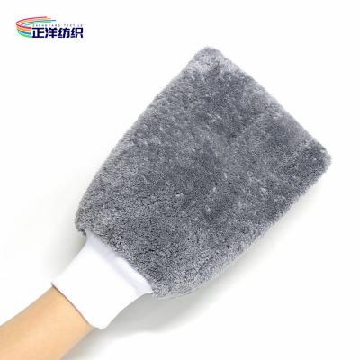 China luva da luva de Grey Microfiber Cloth Car Washing da poliamida do poliéster 30% de 28x16cm 70% à venda