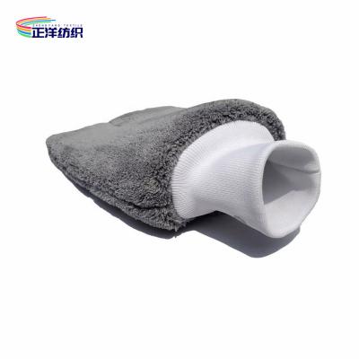 China luva da luva de Grey Microfiber Cloth Car Washing da poliamida do poliéster 30% de 28x16cm 70% à venda