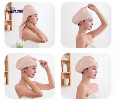 China Magical Water-Absorbent Towel Woman Long Hair Drying Wrap Turban Towel Hair Natural Drying Towel zu verkaufen