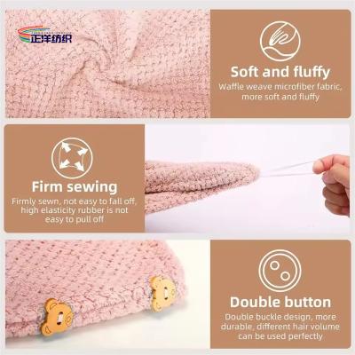 China Magical Water-Absorbent Towel Woman Long Hair Drying Wrap Turban Towel Hair Natural Drying Towel zu verkaufen