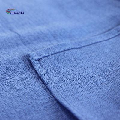 Cina Blue Surgical Towel Surgery Huck Hand Towel 40x60cm 100% Cotton Disposable Medical Sterile Operation Towel Hospital Use in vendita