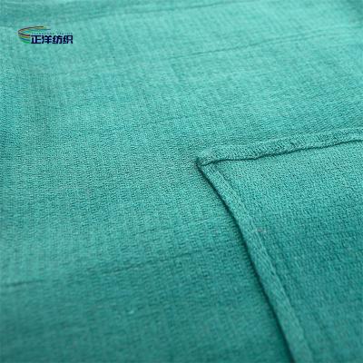 Cina Green Surgical Towel Surgery Huck Hand Towel 40x60cm 100% Cotton Disposable Medical Sterile Operation Towel Hospital Use in vendita