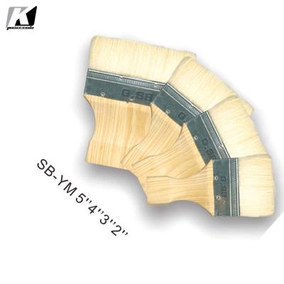 China A pintura pura reusável da cerda do OEM escova de múltiplos propósitos com punho de madeira à venda