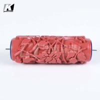 China Antiwear Pattern Rubber Roller 6 Inch for Wall Decoration Painting for sale