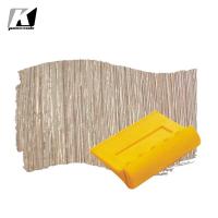 China Fireproof Wood Grain Effect Paint Tool 4 Inch Rubber Graining Roller for Wall Decoration for sale