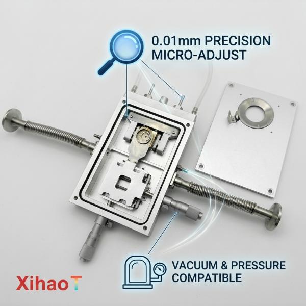 Quality Spectroscopy Heating Cooling Stage Dual Optical Path -190°C to 400°C ±0.1°C Stability Raman FTIR Analysis for sale