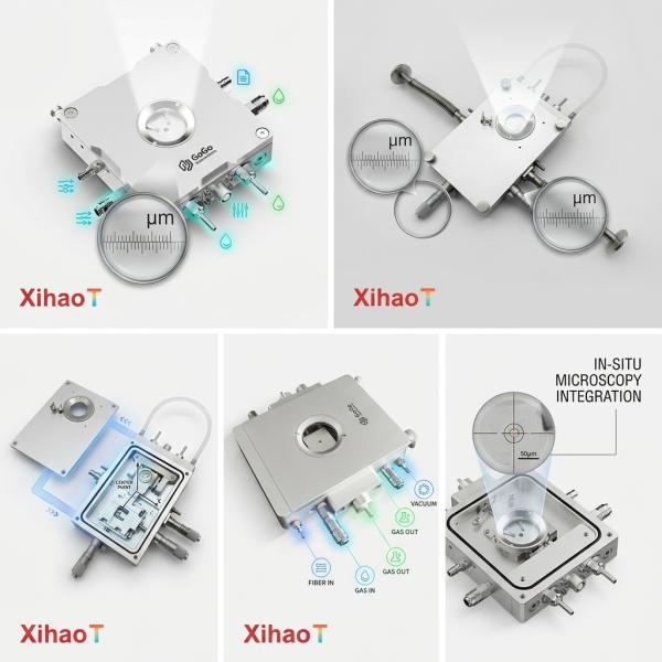 Quality Extreme Temperature Heating Cooling Stage Wide Range -190°C to 600°C ±0.1°C Stability Materials Research for sale