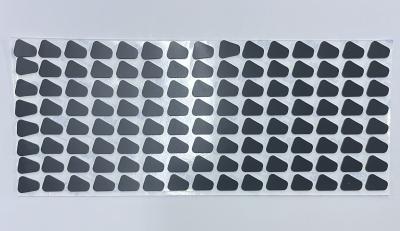 China Triangular Self Adhesive Silicone Rubber Feet with Original 3M9448A Tape, Anti Slip Shock Absorbing Pads for Keyboard & Electronics for sale