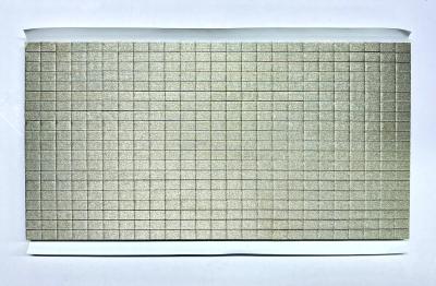 China Self Adhesive Square EMI Conductive Foam Pads, Gold Plated Fabric Shielding Sponge for sale