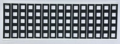 China Custom Die-Cut Black EVA Foam Frame-Shaped Shockproof Gasket, Self-Adhesive Border Spacer Pad for Electronic Components for sale