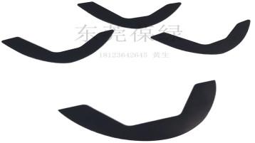 China 0.7mm Donkere Grey Mouse Feet PTFE UPE Glijdende bewegingsvleten Op hoge temperatuur Te koop