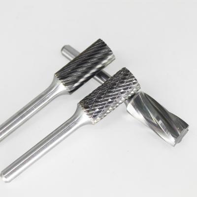 China 40 CrMo Shank Cylindrical Carbide Burr Carving Bits For Wood for sale