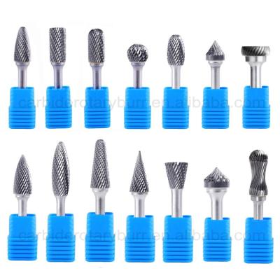 China Solid Carbide Rotary File Set Sliver Color For Carbion Fiber Dental Lab F1225 for sale