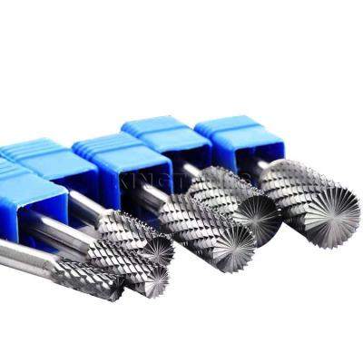 China Solid Carbide Rotary File Set Sliver Color For Carbion Fiber Dental Lab F1225 for sale