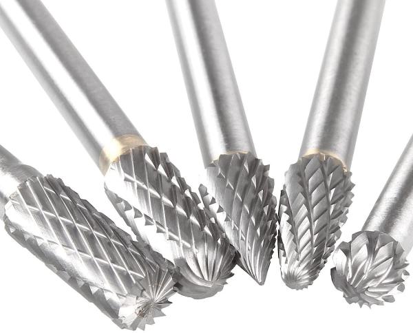 Cemented Carbide Rotary Files Burrs For Metal Processing Carbide burr 5 Pieces Set