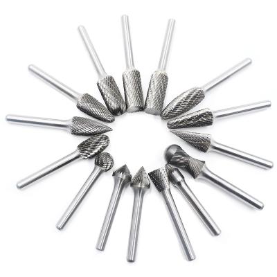 China Taper Shape With Radius Tungsten Carbide Rotatory Double Cut for Tools Burr Plastic Generic Carbide Burr for sale
