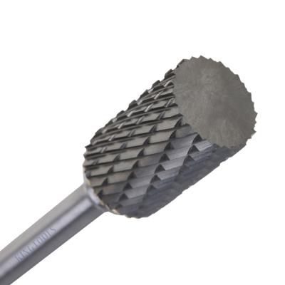 China Silver Cylinder Carbide Burr Bit For Grinding Polishing SC Type for sale