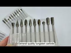 Gesetztes hochfestes 3*6mm Karbid-reibende Stückchen des Doppelt-Schnitt-Hartmetall-Grat-