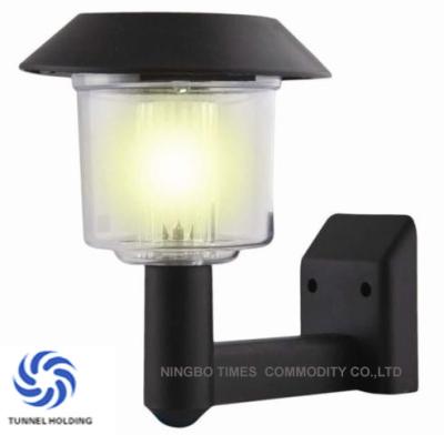 China Black Finished Metal Solar LED Wall Light IP44 Solar Powered Exterior Wall Lights for sale