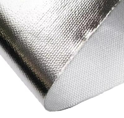 China Aluminum Foil 100% Fiberglass Cloth 0.4mm Thickness 100cm Width for sale