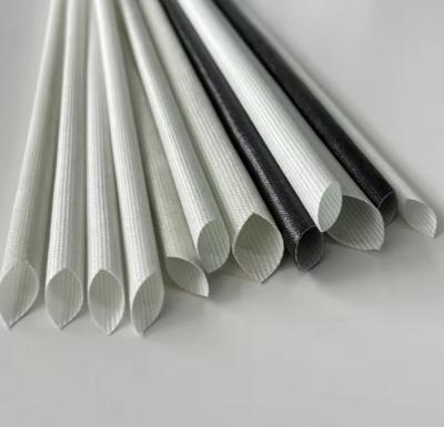 China Silicone Varnished Glass Fiber Insulating Sleeve With 0.5~25mm Outer Diameter for sale
