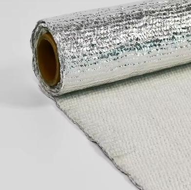 China Aluminum Foil Laminated Ceramic Fiber Fabric 2mm Thickness for sale