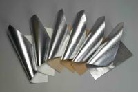 China Foil Glass Cloth Facing Building Paper 160 gsm with 0.03 Emissivity for HVAC and Industrial Thermal Insulation for sale