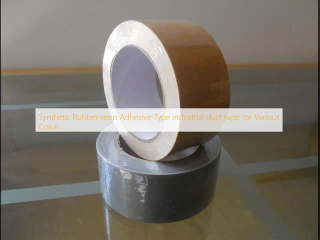 Synthetic Rubber-resin Adhesive Type industrial duct tape for Various Color