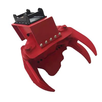 China Mini Excavator Tree Pruning Shears 500 KG Hydraulic Tree Cutter Bamboo Shears for sale