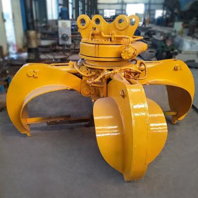 China Stahlschalen Schrottgriff Hydraulische Greifer Eimer für Bagger und Schrott Metall Klauen zu verkaufen