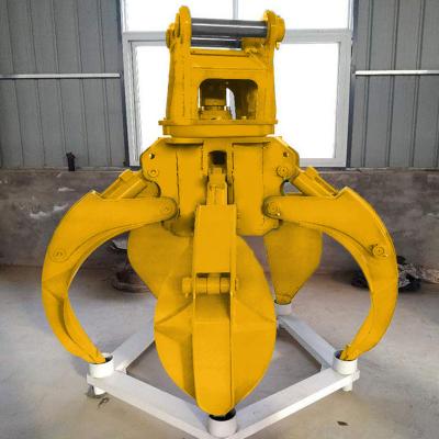China Stahlschalen Schrottgriff Hydraulische Greifer Eimer für Bagger und Schrott Metall Klauen zu verkaufen