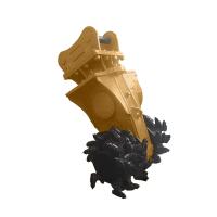 China Customer's Request Excavator Drum Cutter Attachment with Hydraulic System for sale