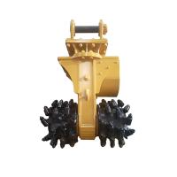 China Customer's Request Excavator Drum Cutter Attachment with Hydraulic System for sale