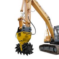 China Customer's Request Excavator Drum Cutter Attachment with Hydraulic System for sale