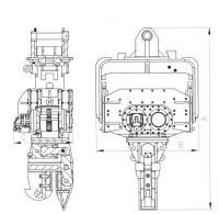 China High Operating Efficiency Excavator Pile Driver Second Hand Ground Screw Pile Electric Driver for sale
