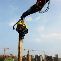 China High Operating Efficiency Excavator Pile Driver Second Hand Ground Screw Pile Electric Driver for sale